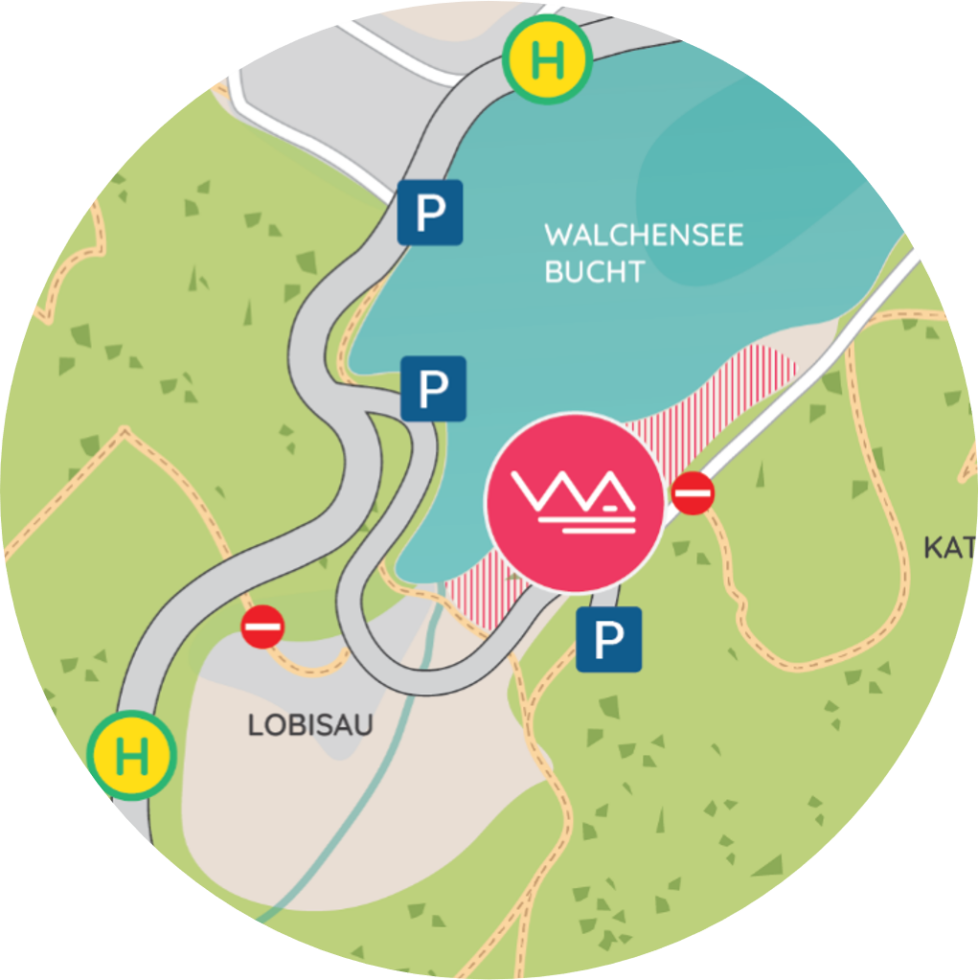 Lage & Anfahrt - CAMPING WALCHENSEE